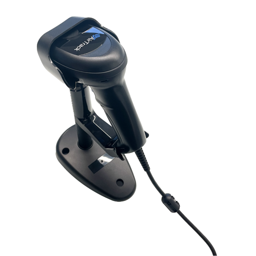 AirTrack S2X Corded Barcode Scanner – USB 1D/2D Scanner with Stand ...