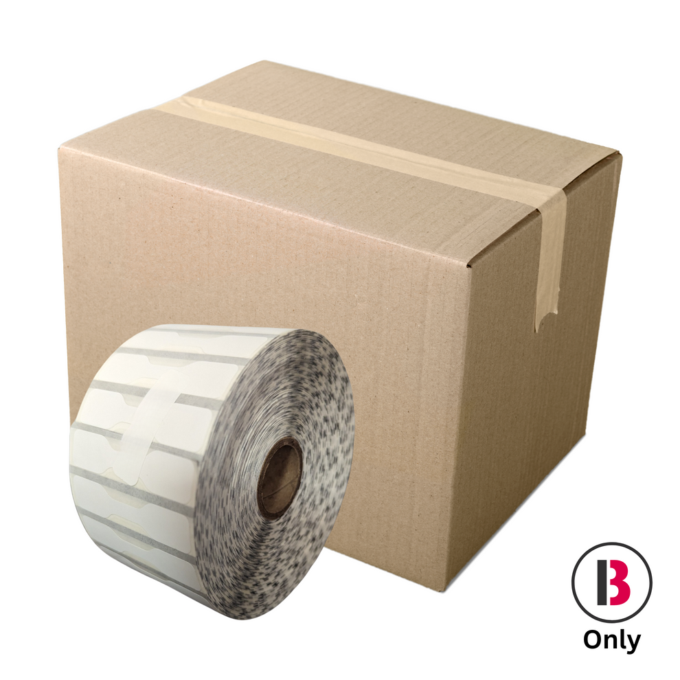 2.187 x .5" Direct Thermal Barbell Labels - Compatible with Zebra Prin ...
